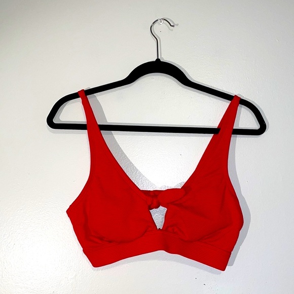 Kona Sol | Swim | Kona Sol Cherry Red Tied Bikini Top | Poshmark